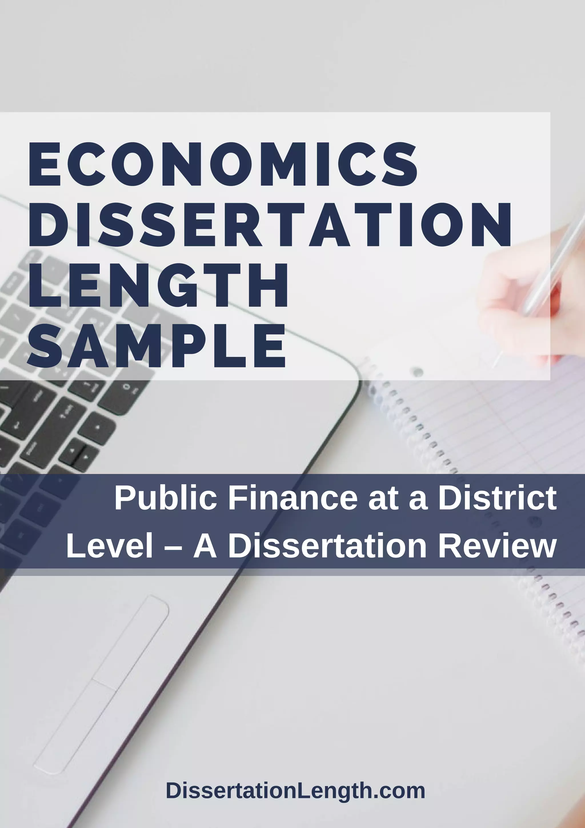 Economics Dissertation Length Sample | PDF