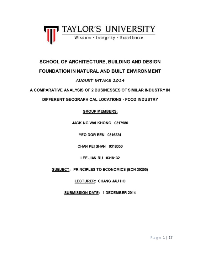 Economics final project report | DOCX | Business Administration | Business