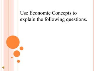 Economics In Everyday LIfe | PPT