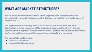 Economics - Market Structures ( Price Discrimination & Monopolistic ...