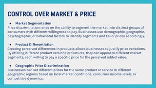 Economics - Market Structures ( Price Discrimination & Monopolistic ...