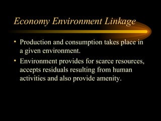 Economics Of Environmental Sustainability | PPT