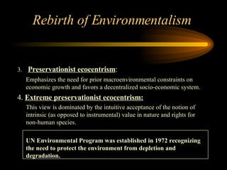 Economics Of Environmental Sustainability | PPT