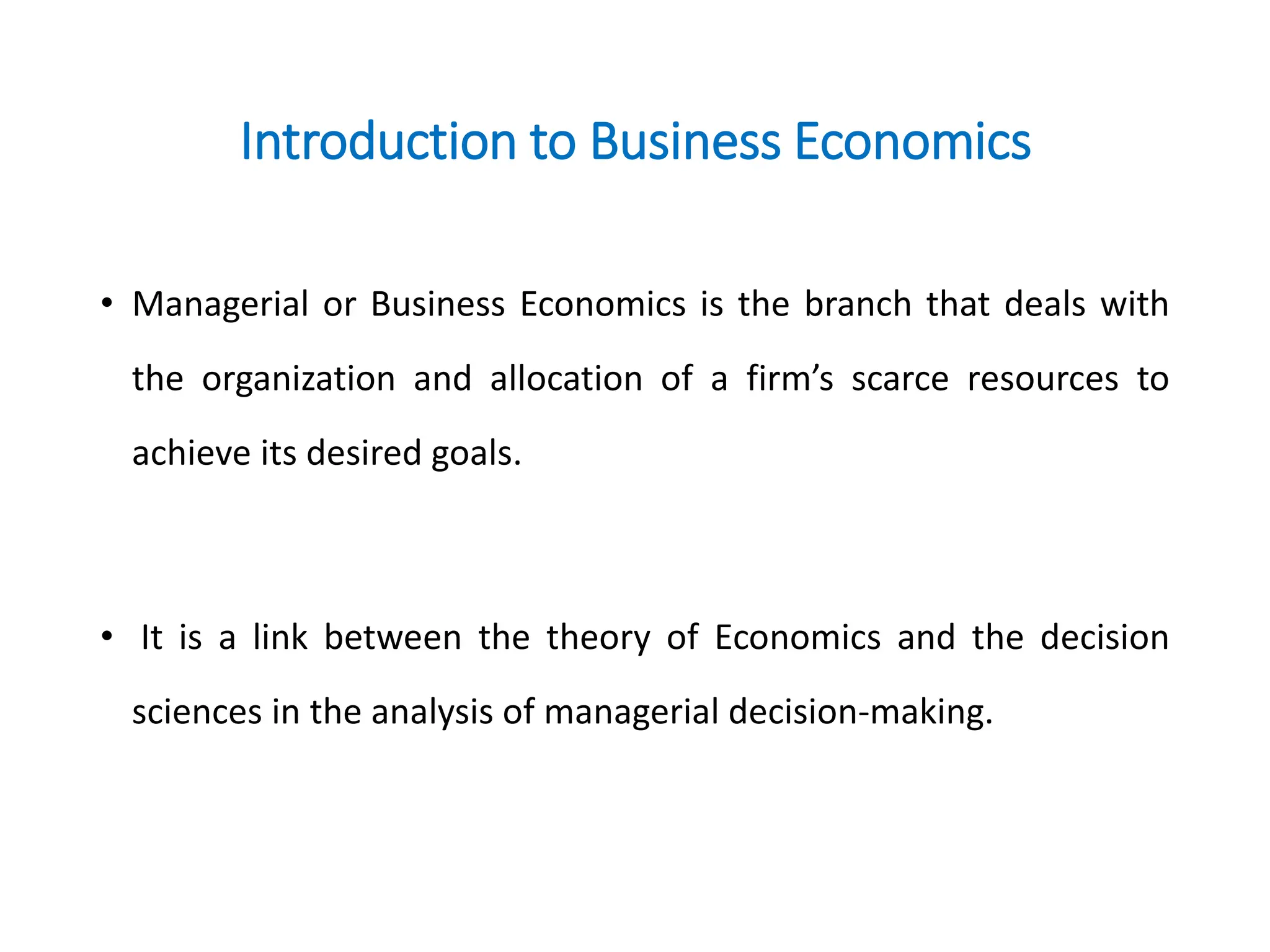 Business Economics-Introduction-UNIT-I.pptx
