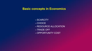 Basic Principles in Economics and Managerial Economics | PPT