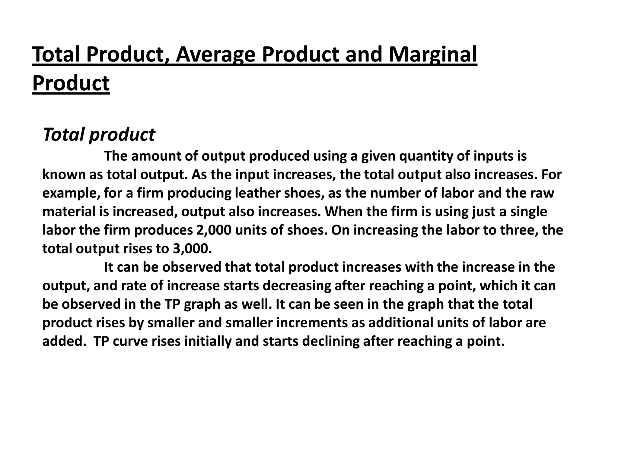 Economics production analysis | PPTX