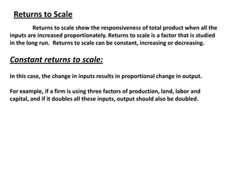 Economics production analysis | PPTX
