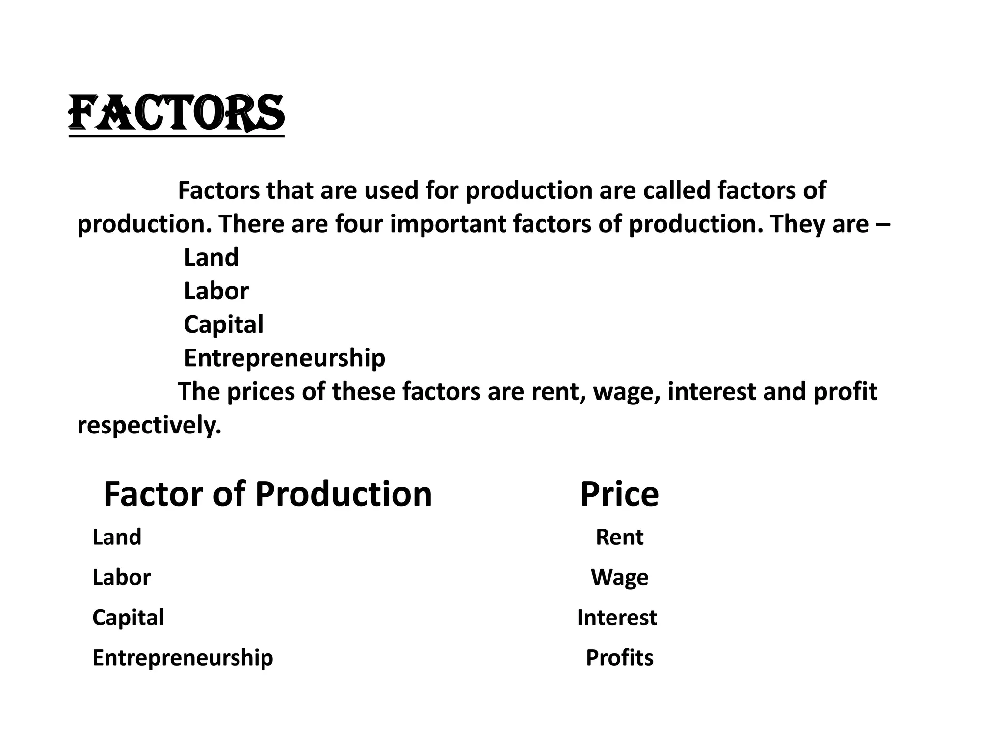 Economics production analysis | PPTX