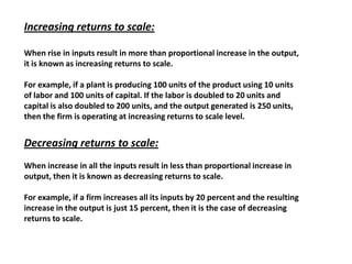 Economics production analysis | PPTX