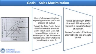 Goals of a corporate enterprise - Sales maximization | PPT | Business ...