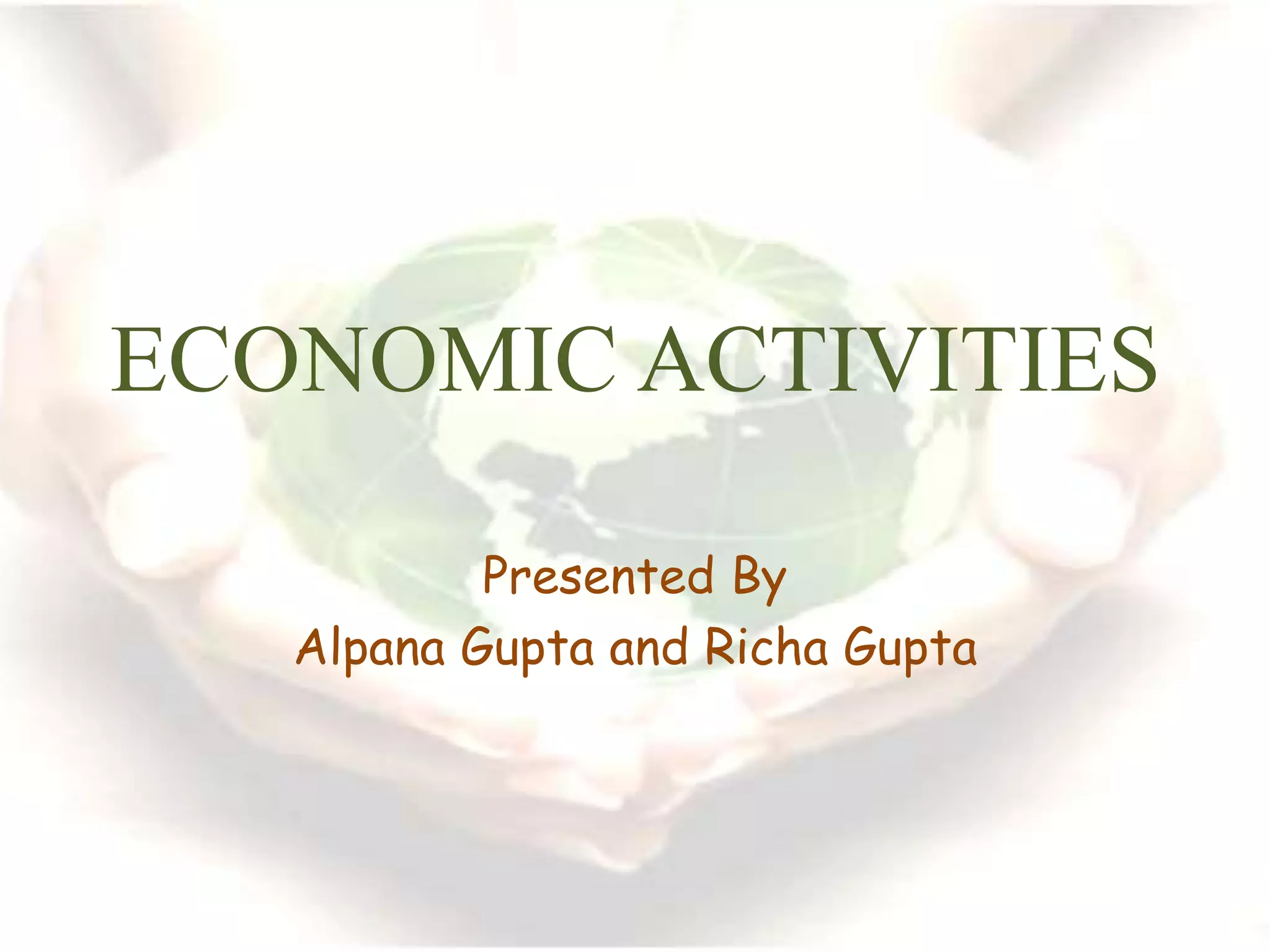 Economics activities | PPTX
