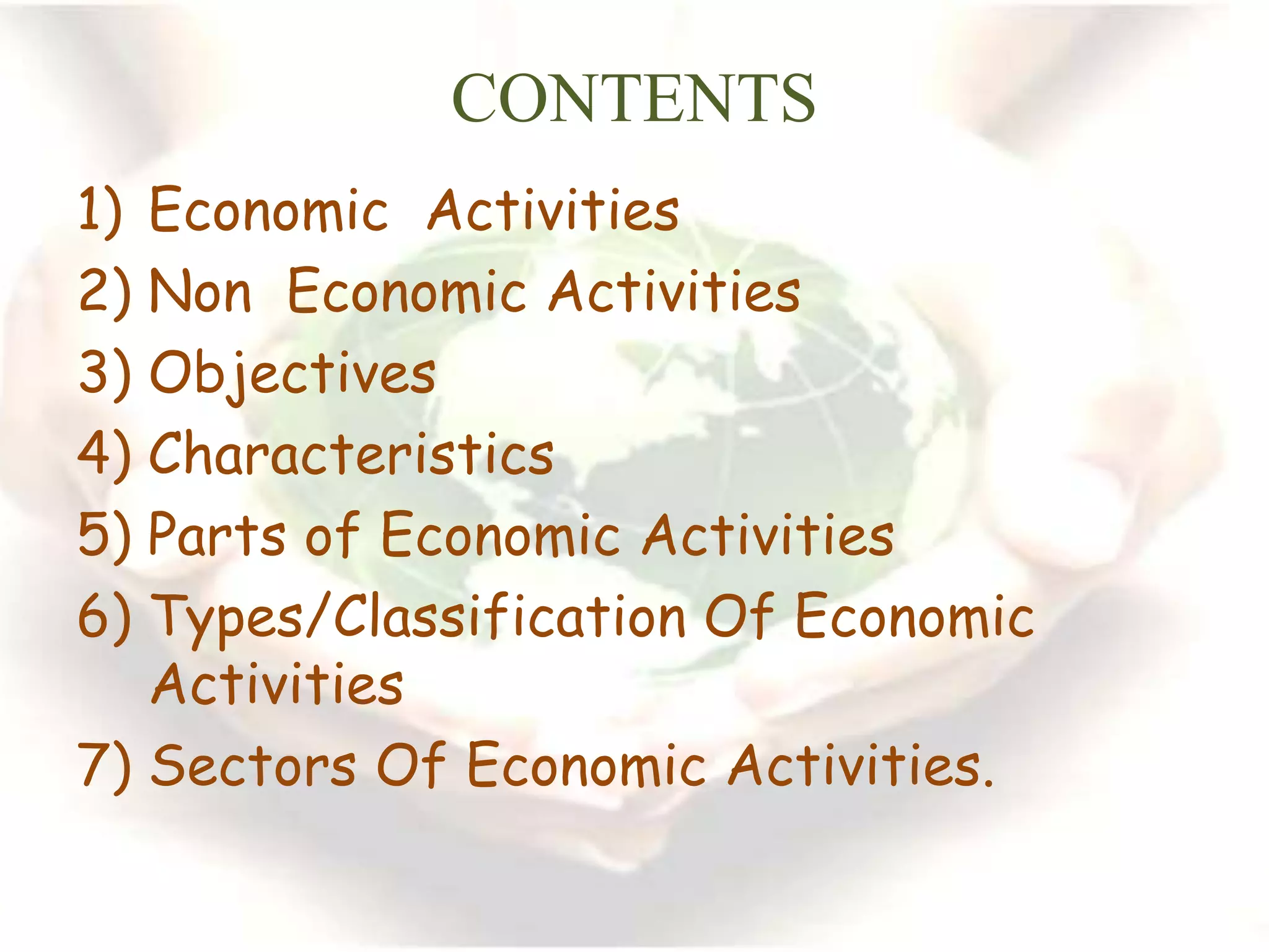 Economics activities | PPTX