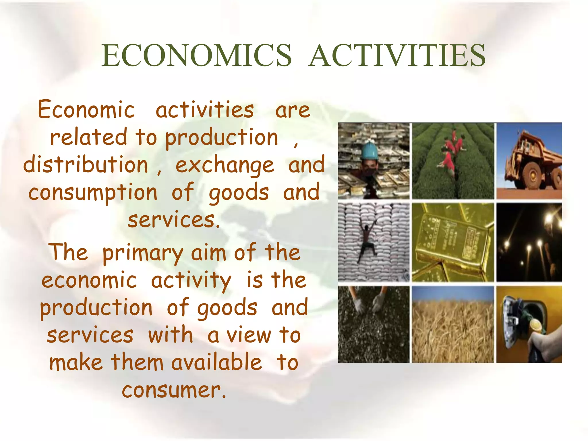 Economics activities | PPTX