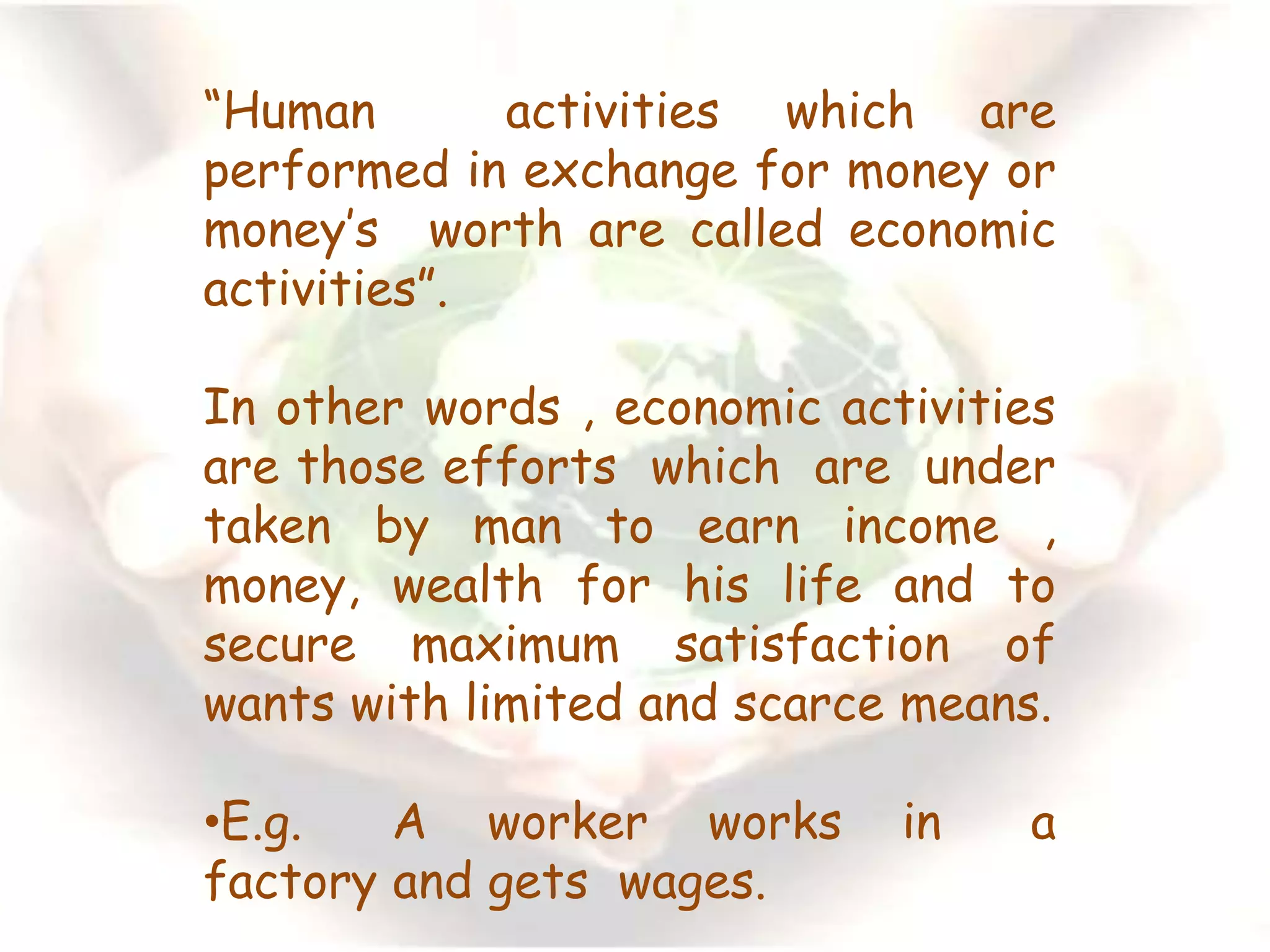 Economics activities | PPTX
