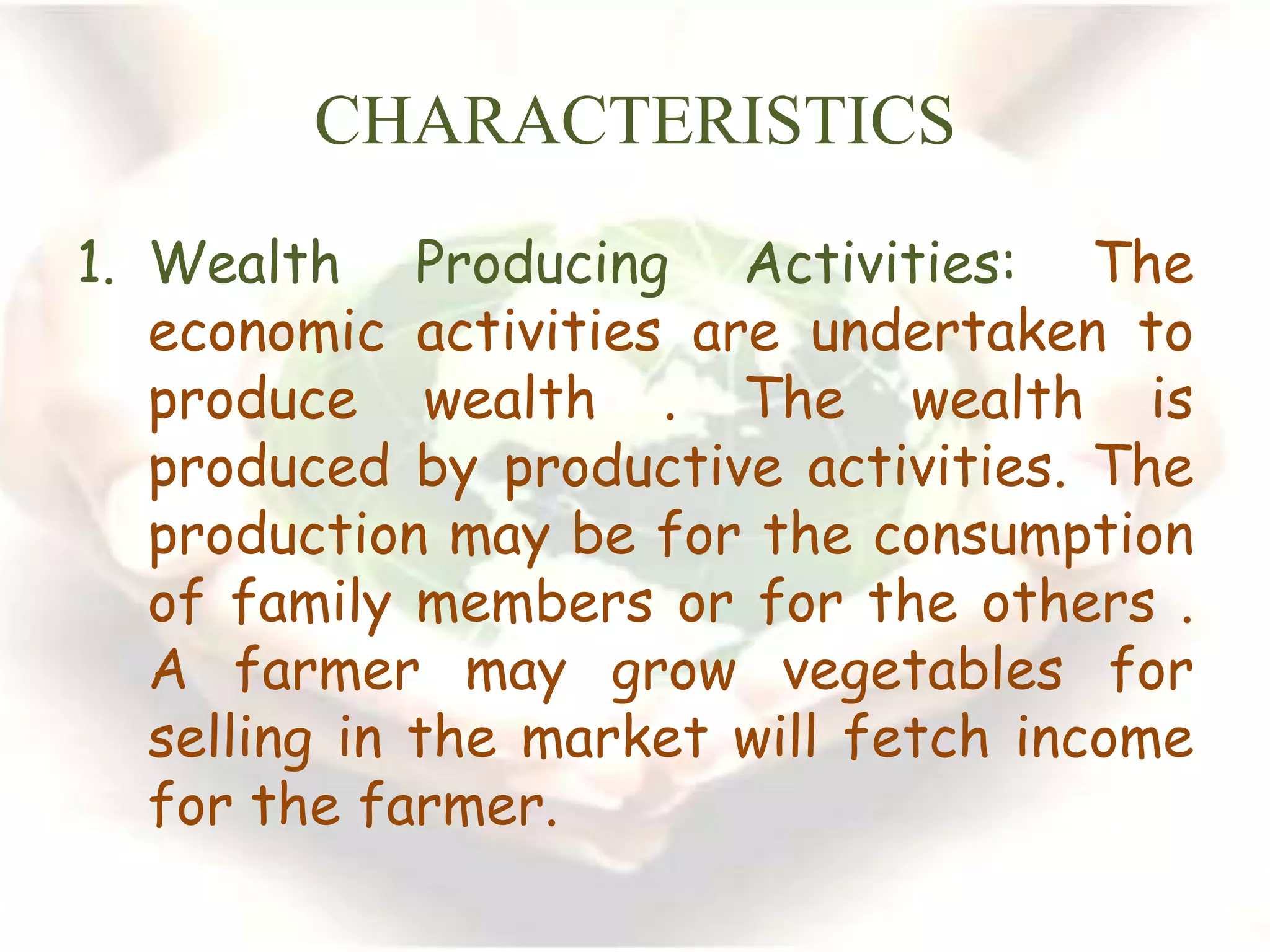 Economics activities | PPTX