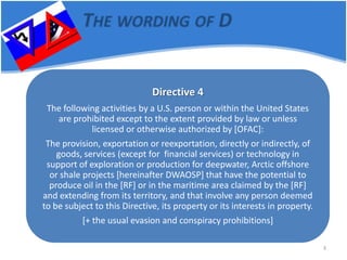 Part 3 - Perfect overview on economic sanctions - US, EU, other ...