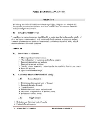 Economics application | PDF
