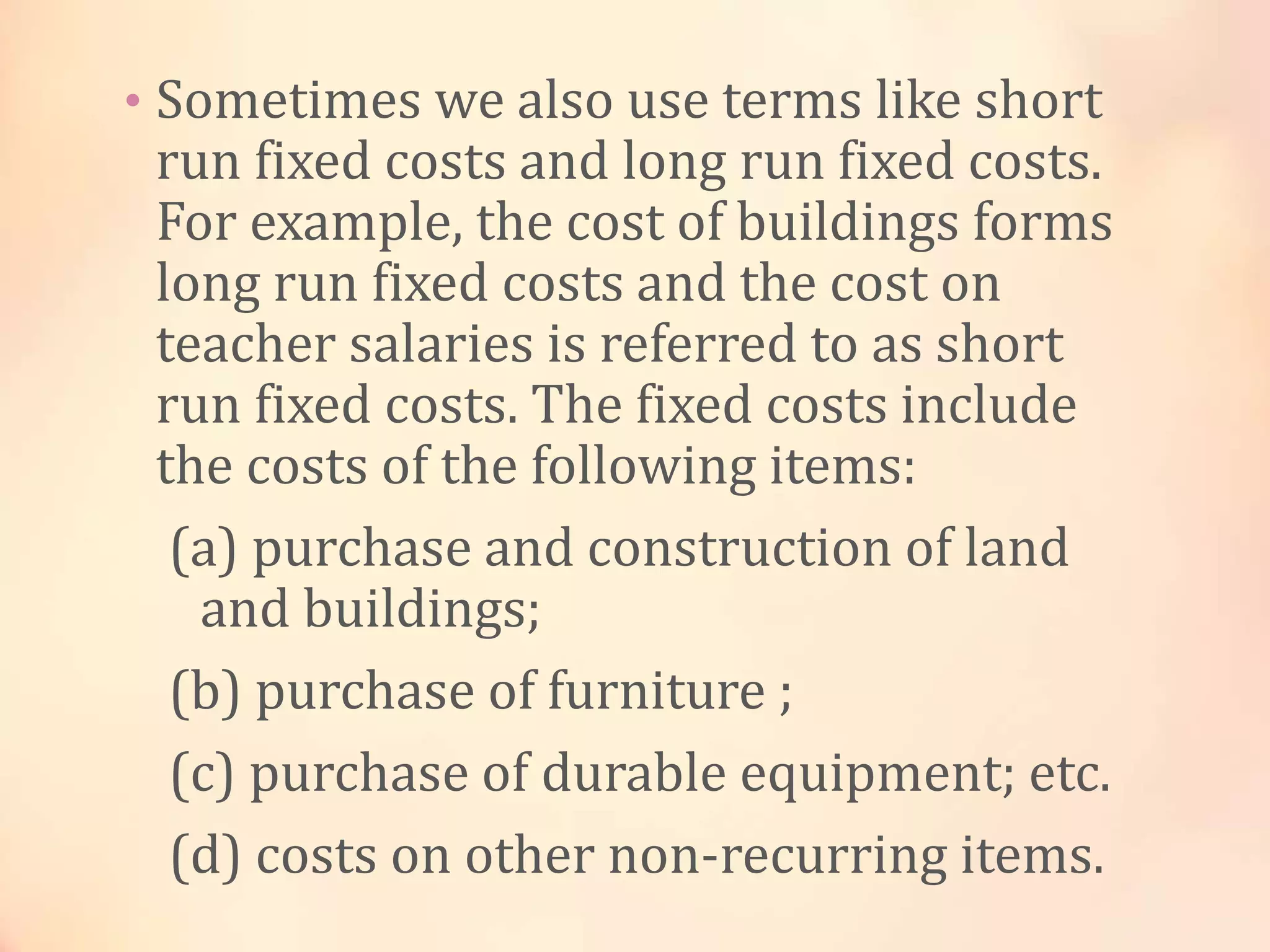 COST ANALYSIS IN EDUCATION | PPTX