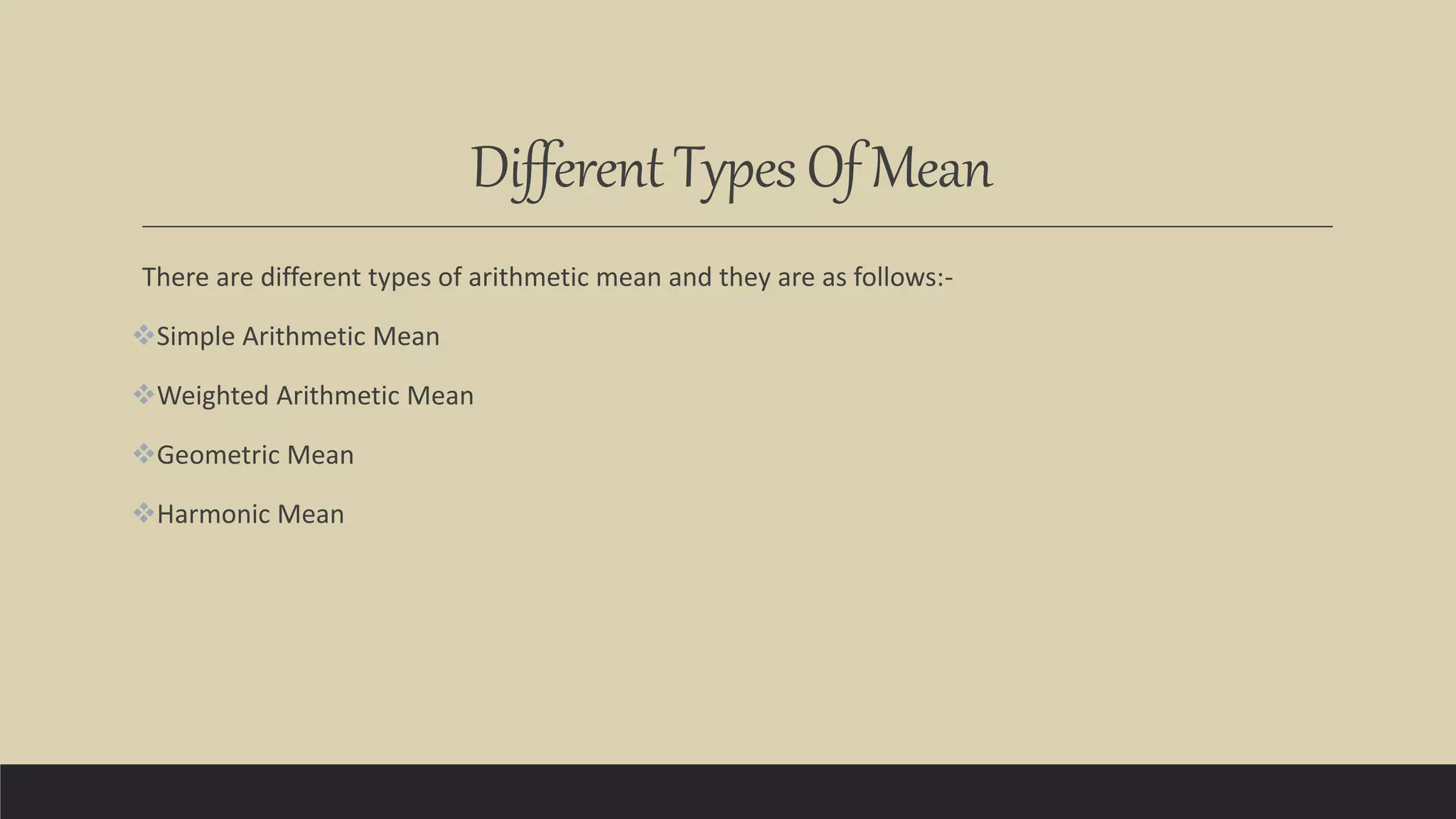 Statistics Concept: MEAN | PPTX