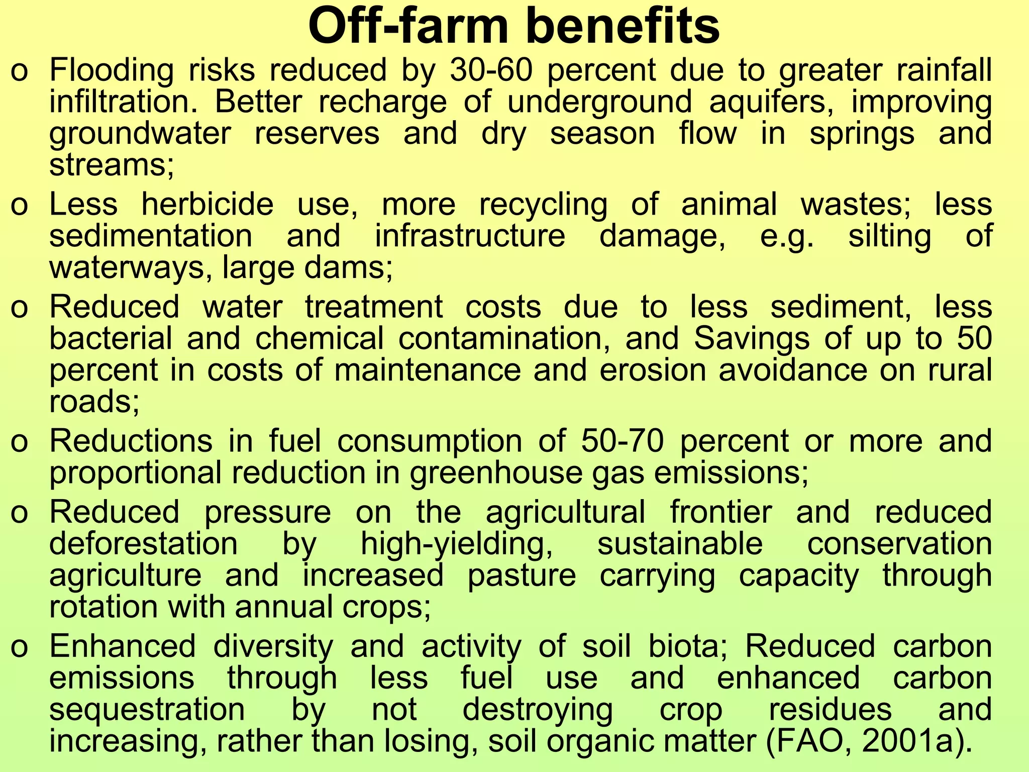 Economics aspects of conservation agriculture | PPT