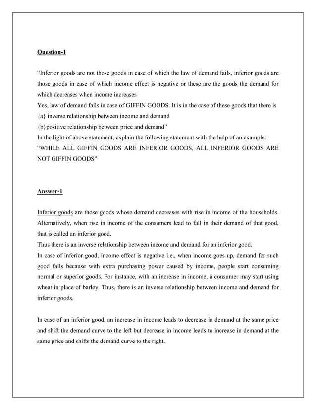 Economics assignment | DOCX