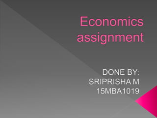 Economics assignment ppt | PPTX