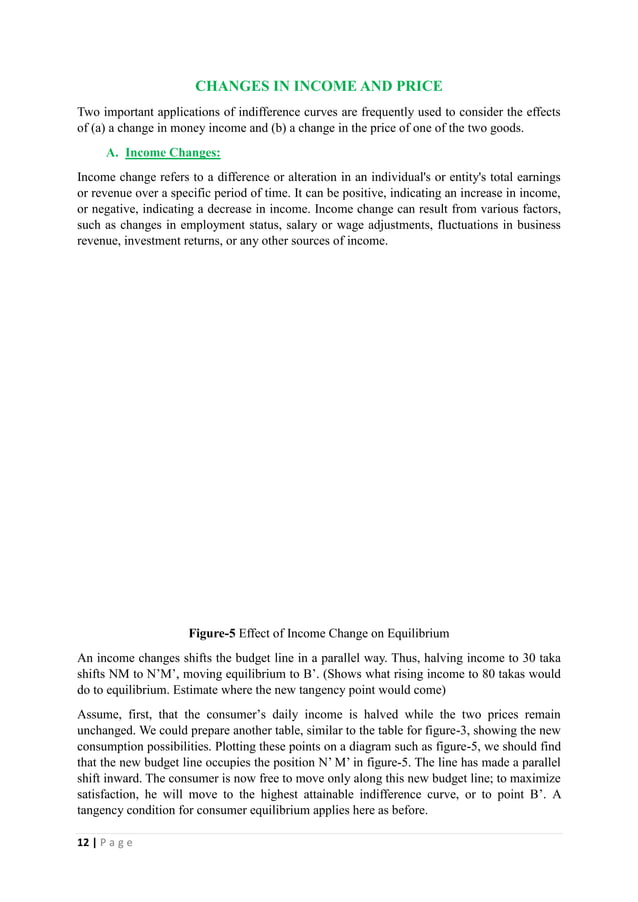 The Indifference Curve and It’s Applications | DOCX