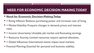 Techniques for economic decision making tec | PPTX
