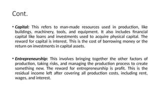 Comprehensive Overview of Factors of Production and Market Structures ...