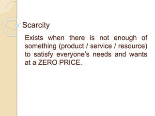 Economics chap 1 | PPT