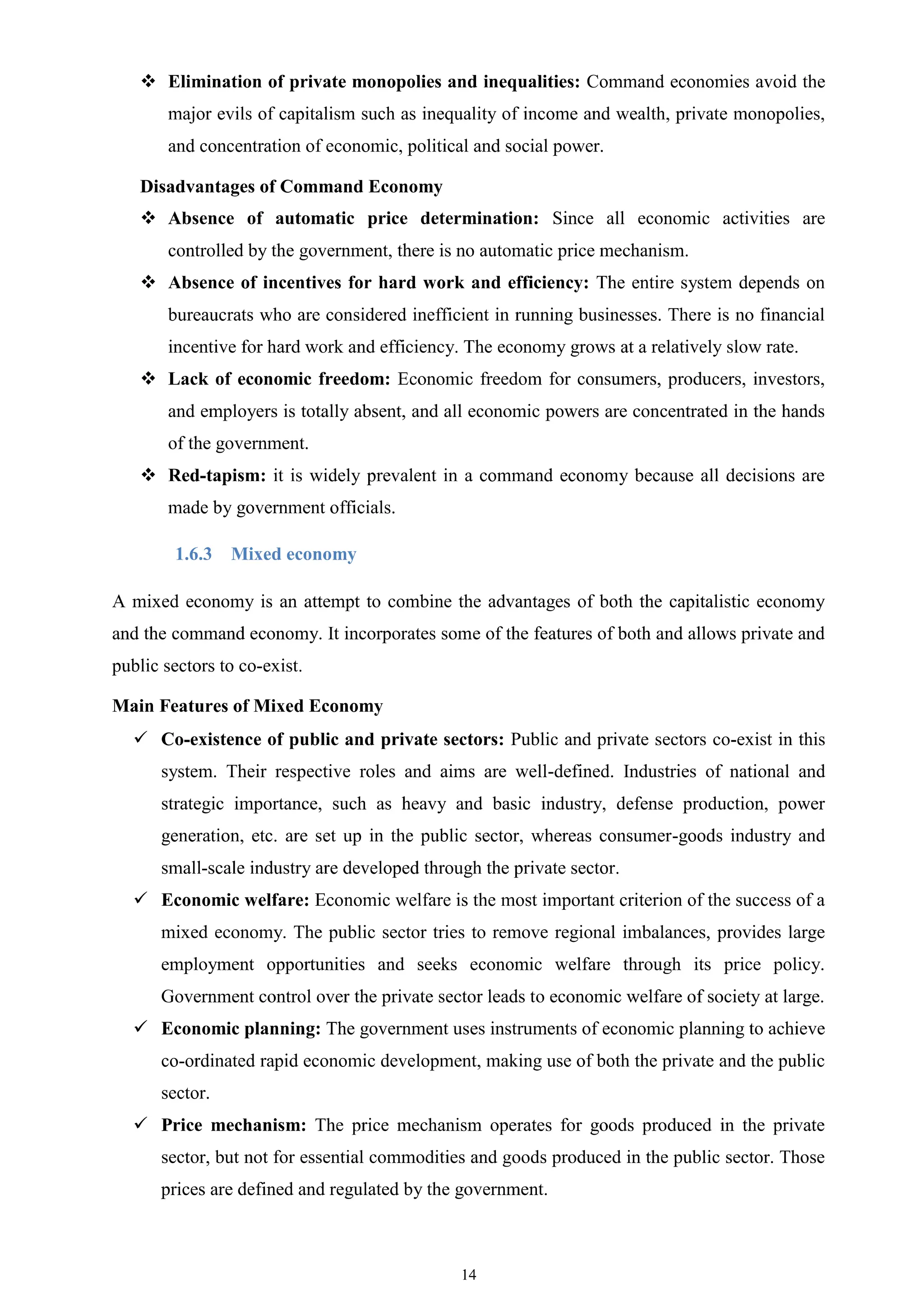 ECONOMICS Module Chapter 1 for Freshman 1st Semester Students | PDF