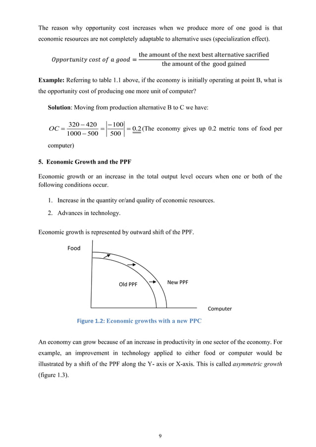 ECONOMICS Module Chapter 1 for Freshman 1st Semester Students | PDF