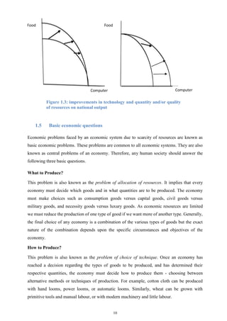 ECONOMICS Module Chapter 1 for Freshman 1st Semester Students | PDF