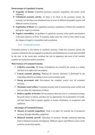 ECONOMICS Module Chapter 1 for Freshman 1st Semester Students | PDF