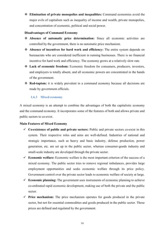 ECONOMICS Module Chapter 1 for Freshman 1st Semester Students | PDF