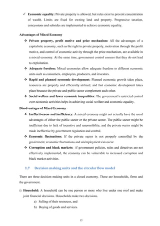 ECONOMICS Module Chapter 1 for Freshman 1st Semester Students | PDF