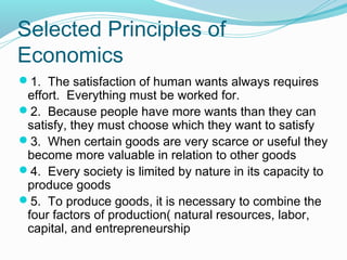 Economics chapter 2 | PPT
