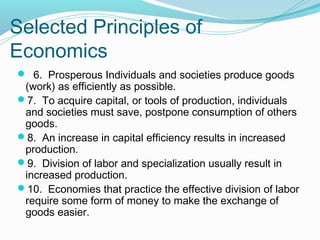 Economics chapter 2 | PPT