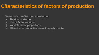factors of production | PPTX