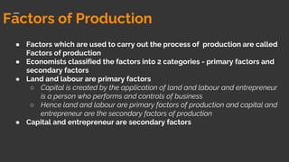 factors of production | PPTX