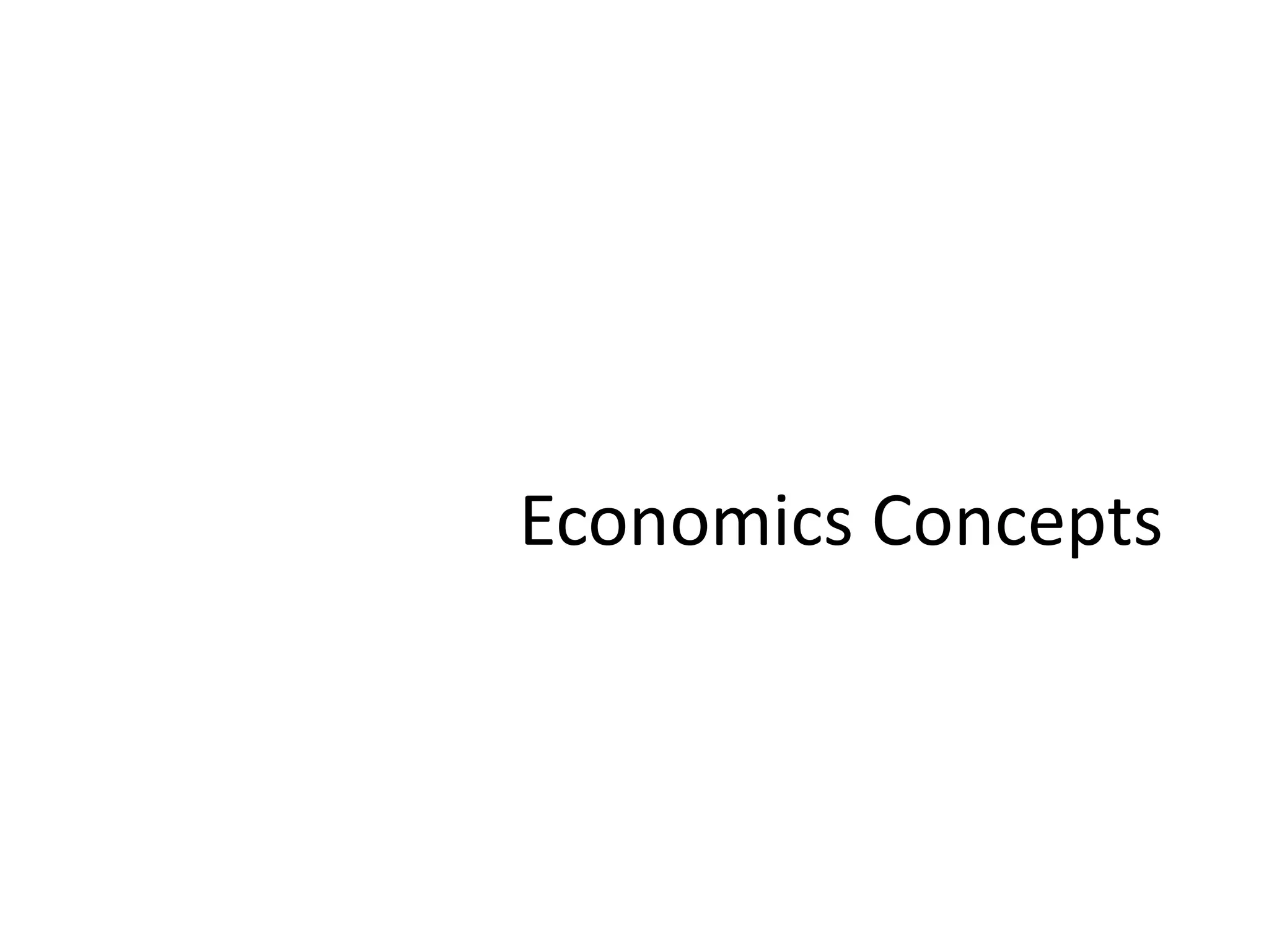 Economics concepts | ODP