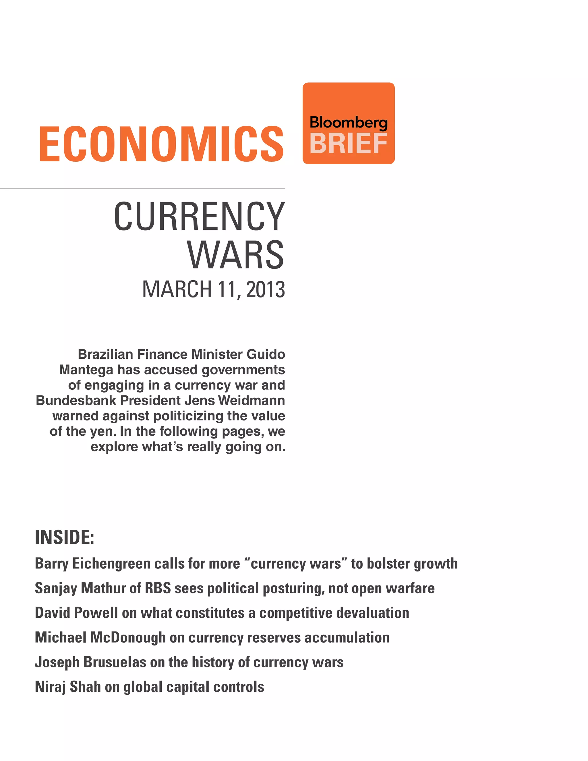 Bloomberg Brief Currency Wars | PDF