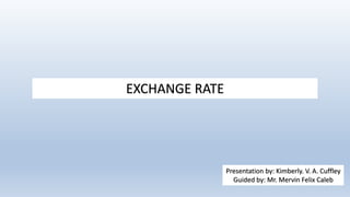Exchange Rate | PPTX