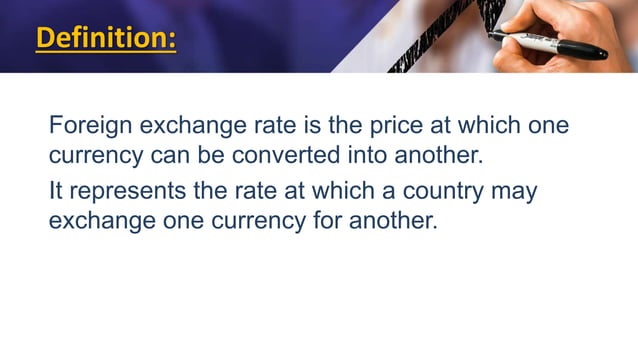 Exchange Rate | PPTX