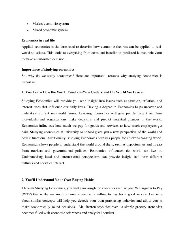 Economics explained why you should study it and your career prospects ...