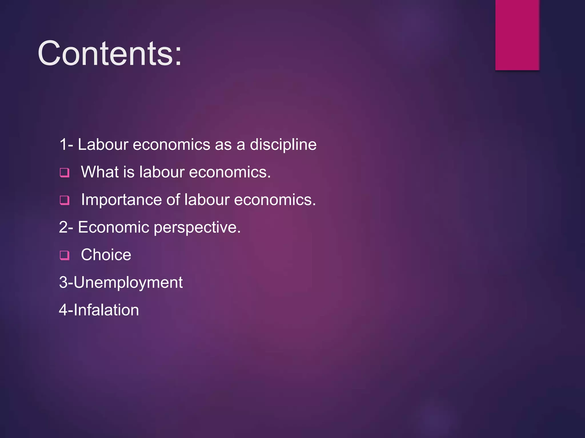 Labour Economics | PPTX