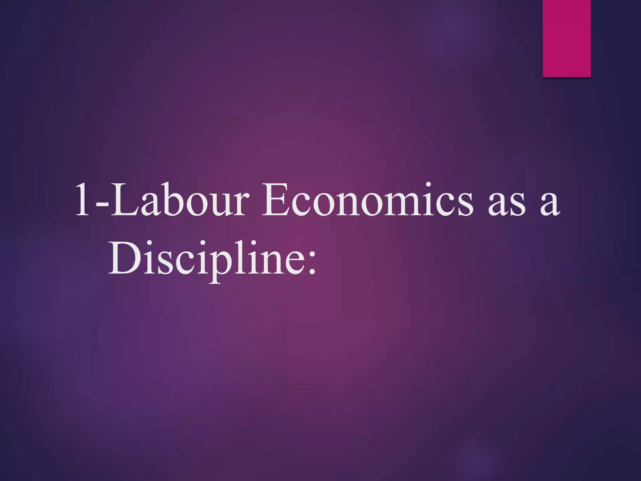 Labour Economics | PPTX