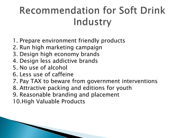 Demand & Supply Analysis of Soft Drink Industry | PPT