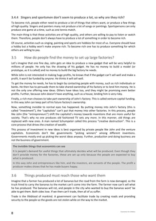 Seeing the Invisible: Economics for children | PDF