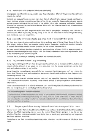 Seeing the Invisible: Economics for children | PDF